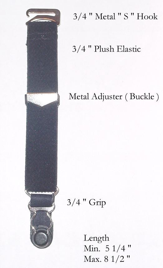 Garter grips and Garter Straps for garter belts and girdles